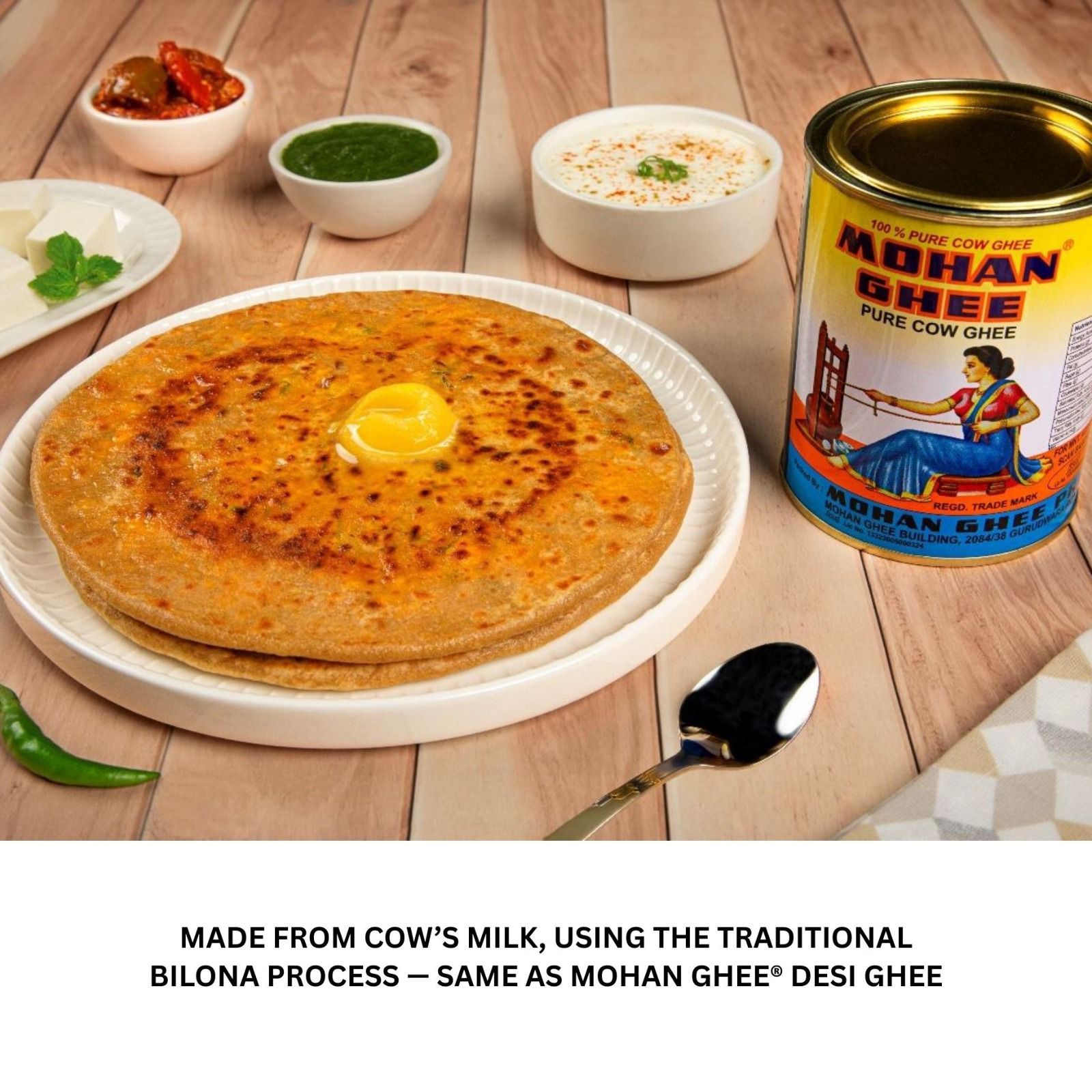 MOHAN GHEE® COW GHEE | Predominantly Bilona Method | Cow Milk | Curd-C ...